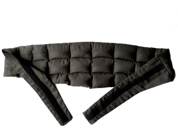 Wearable Lower Back Wheat Bag 'BLACK' – Wheat Bags NZ