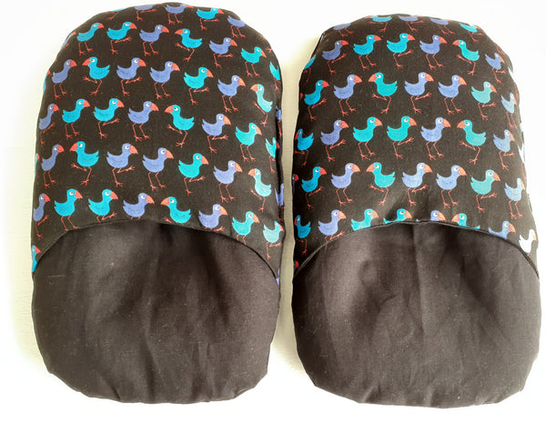 Wheat Bag Slippers 'Pukeko' – Wheat Bags NZ